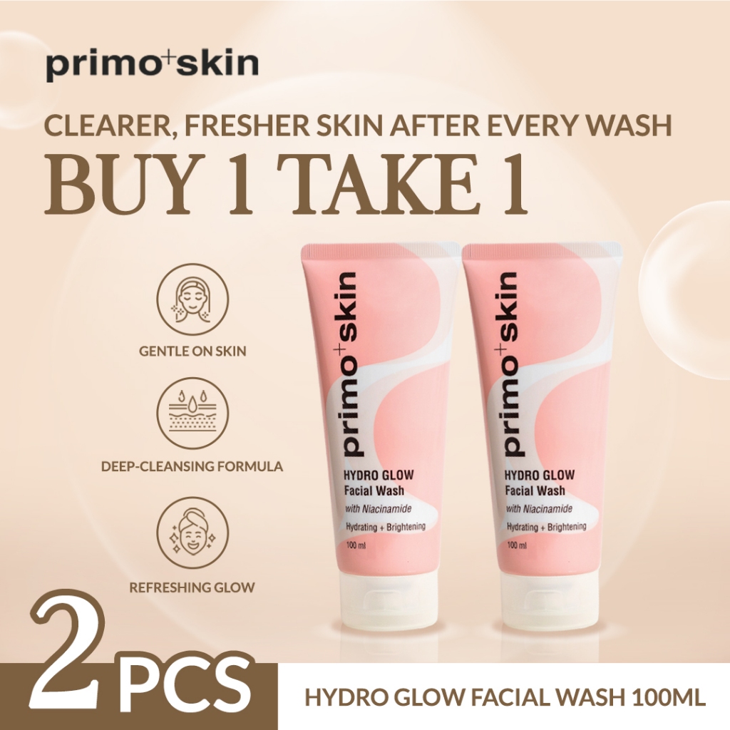 Primo+Skin Hydro Glow Facial Wash with Niacinamide 100ML | Shopee ...