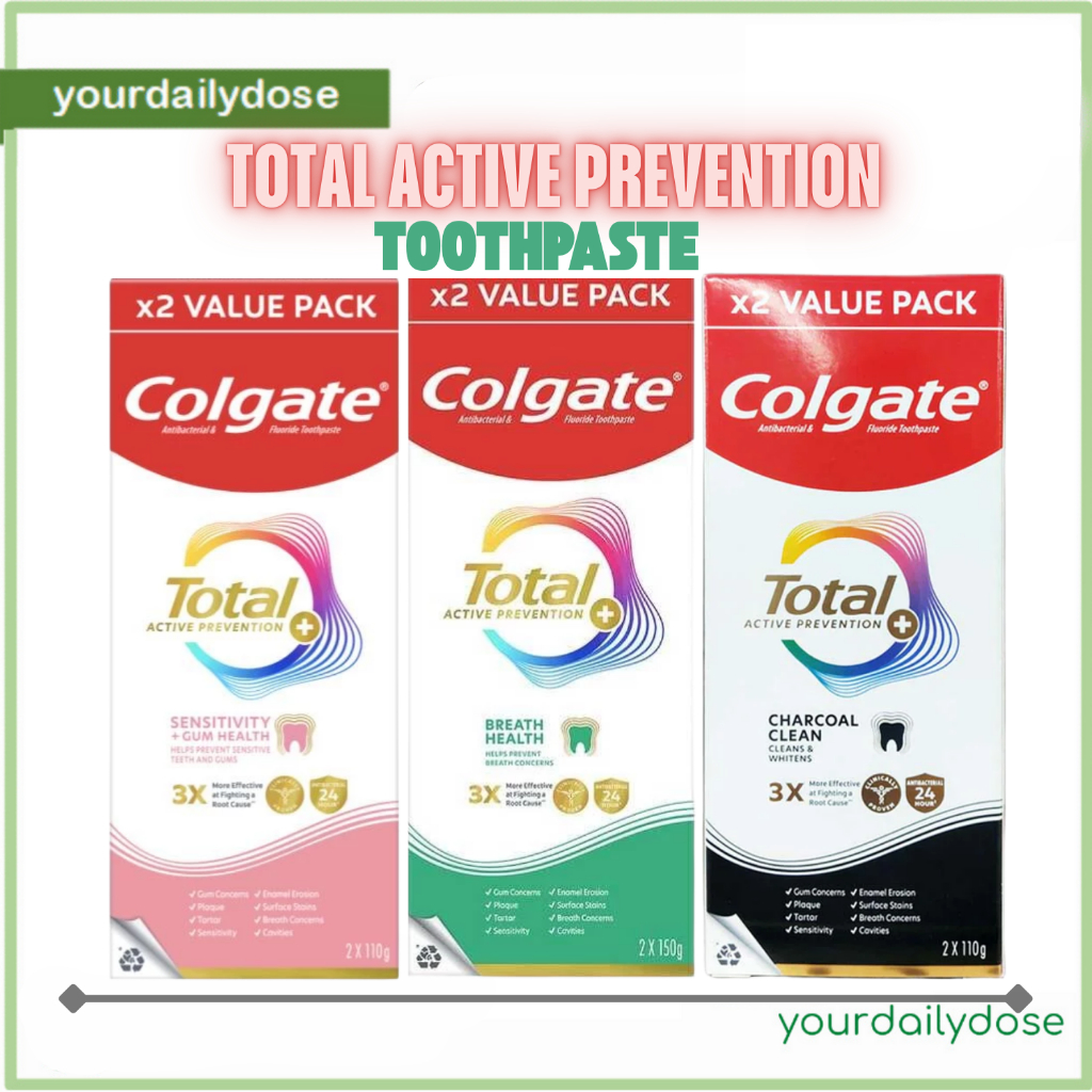 COLGATE TOTAL PREVENTION TOOTHPASTE TWIN PACK 2 TUBES | Shopee Philippines