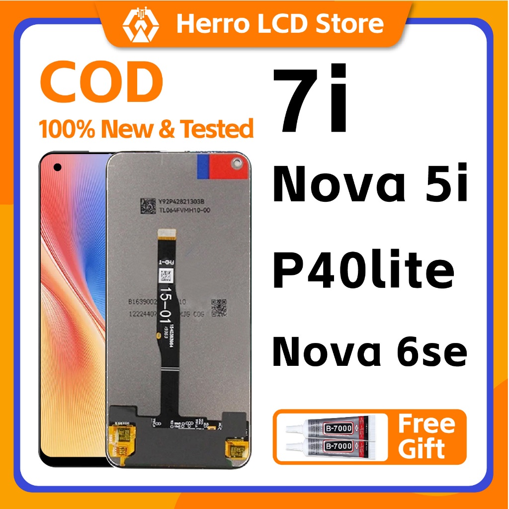 LCD For HUAWEI Nova 7i / 5i / P40 lite / Nova 6se Display Screen ...