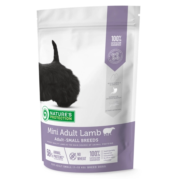 Super Premium Dog Food Nature's Protection Mini Adult Lamb - For Adult ...