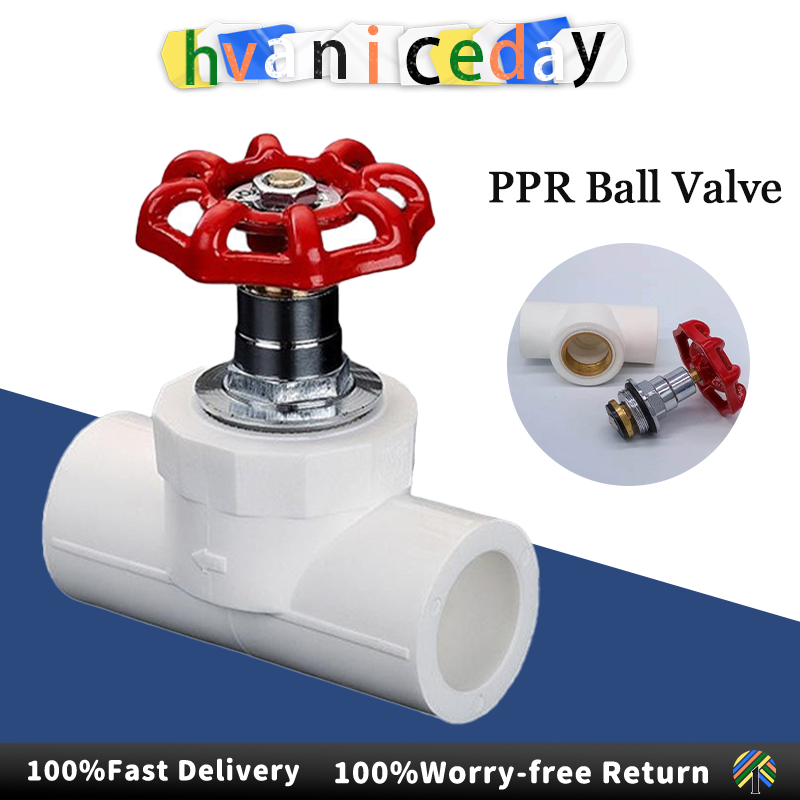 PPR Water Pipe Valve Fittings Manual Shut-Off Gate Valve 1/2" 3/4 ...