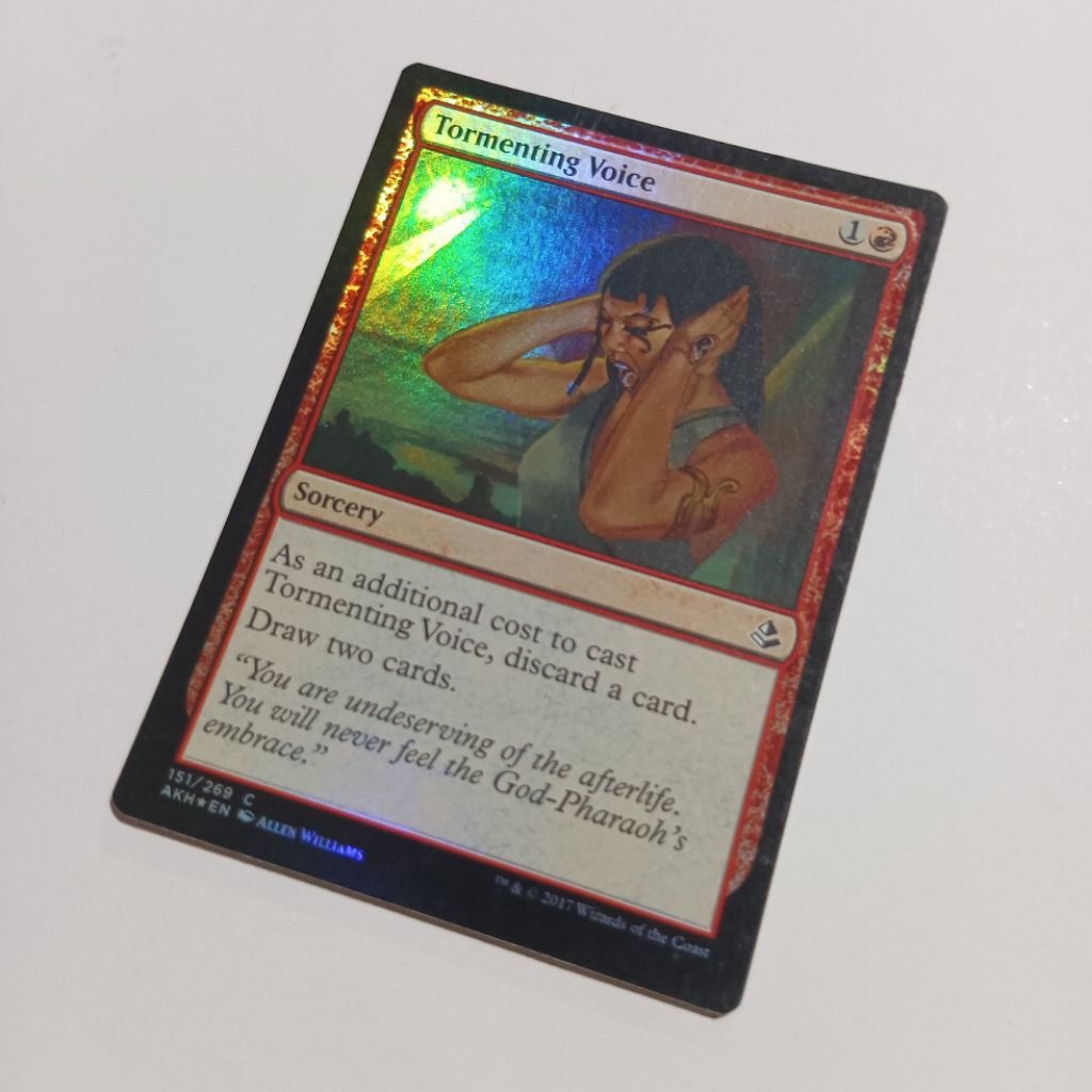 MTG Card Foil TORMENTING VOICE Magic the Gathering Trading Card Game ...