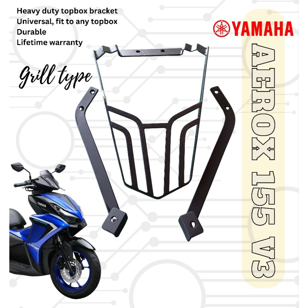 Yamaha Aerox 155 V3/ Aerox V3/ Aerox Turbo Topbox Bracket Heavy Duty ...