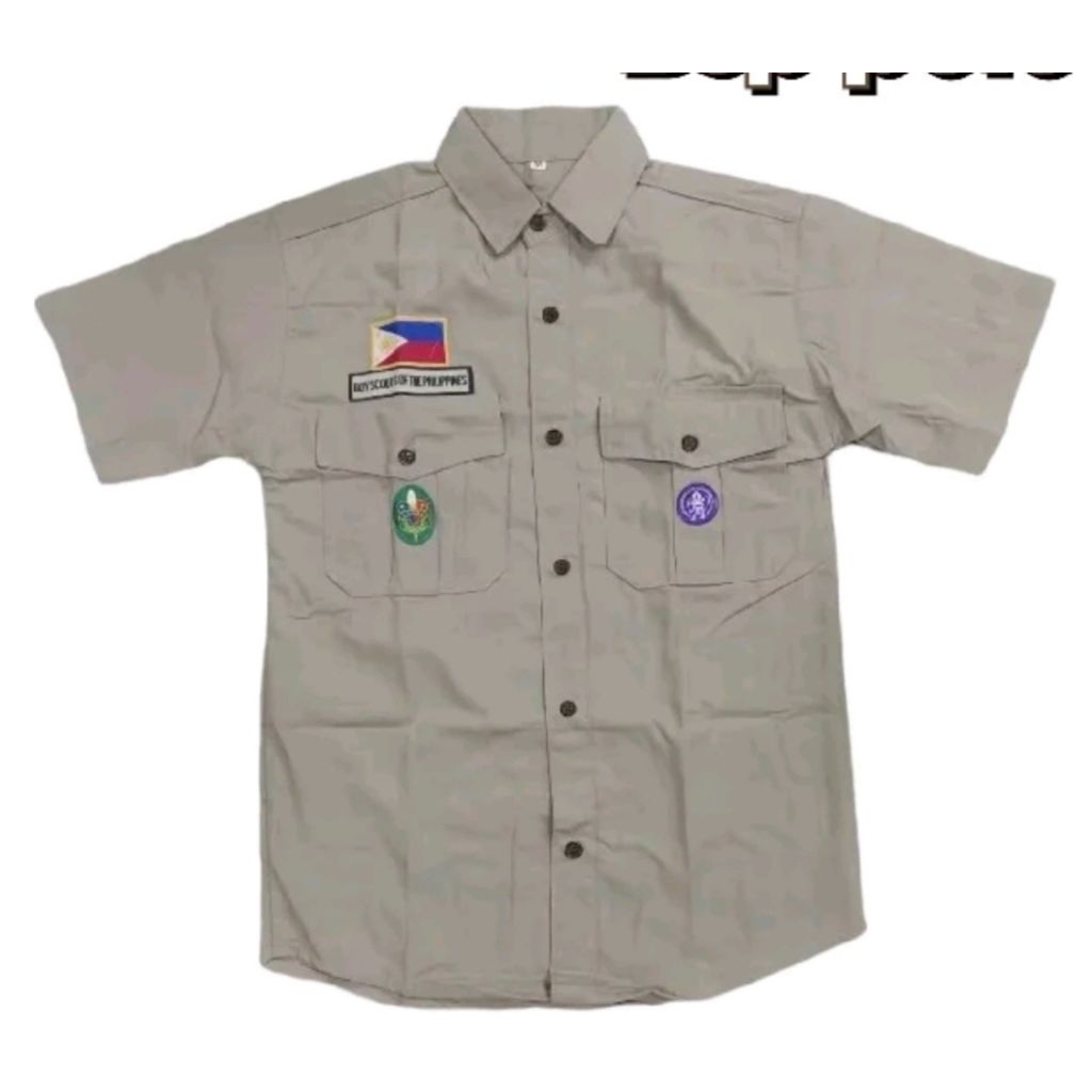 BSP POLO TYPE A COTTON REPELLANT IN FABRIC SCOUTING UNIFORM | Shopee ...