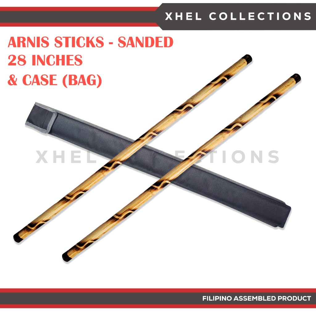 XHEL Arnis Sticks Rattan Sanded 28" – PE / Anyo / Training Arnis ...