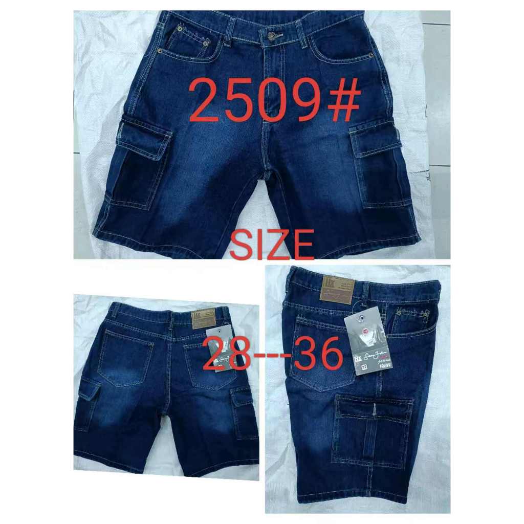 PH 2509 MEN maong short not strechable six pocket | Shopee Philippines