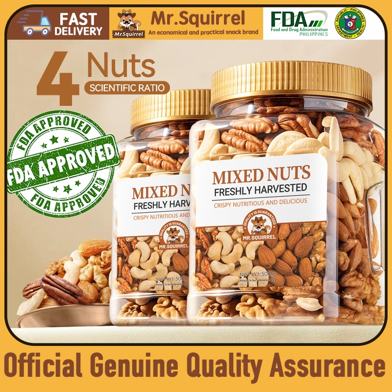 Mr Squirrel Snacks High 4 in 1 Protein Trail Mix Mixed Nuts and Fruits ...