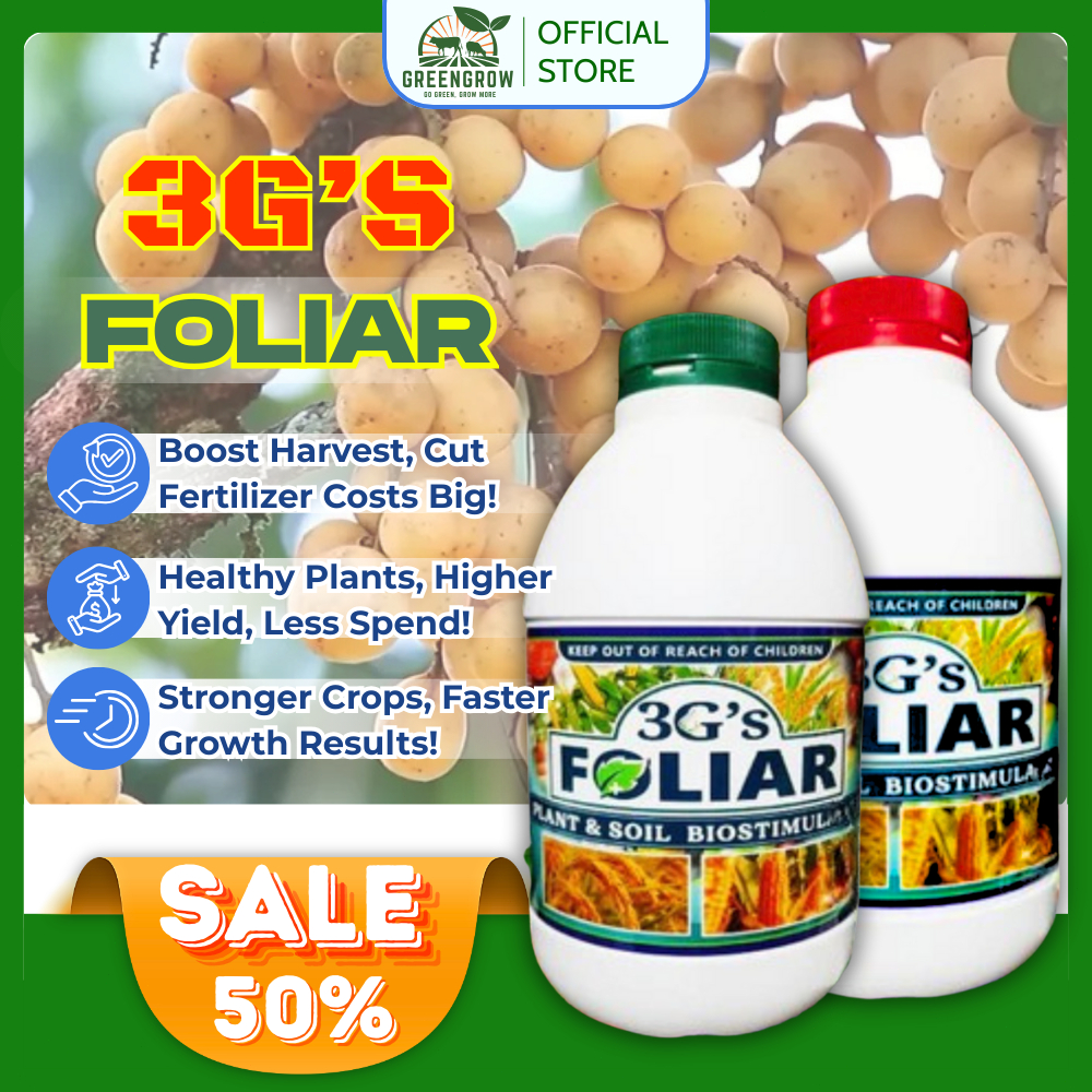 3GS Foliar Fertilizer Green Cap Red Cap 250ml 500ml 1L | Organic Bio ...