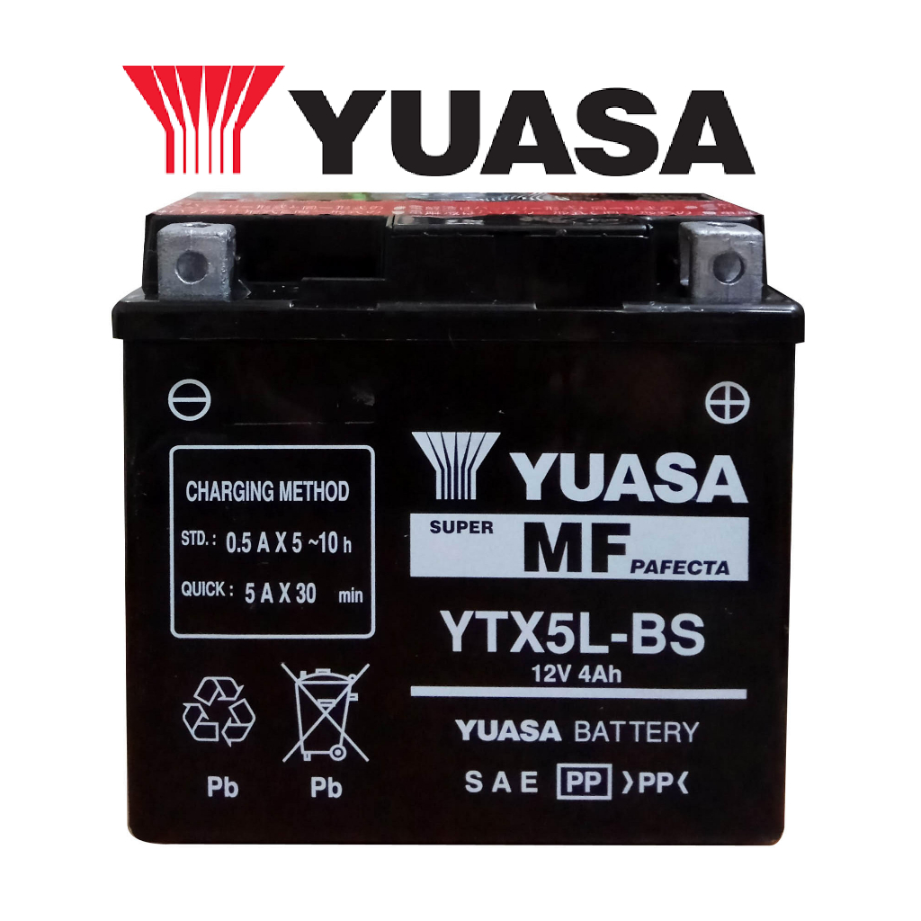 YUASA YTX5L-BS YTX5L MOTORCYCLE BATTERY RAIDER 150 GIXXER 150 Zoomer ...