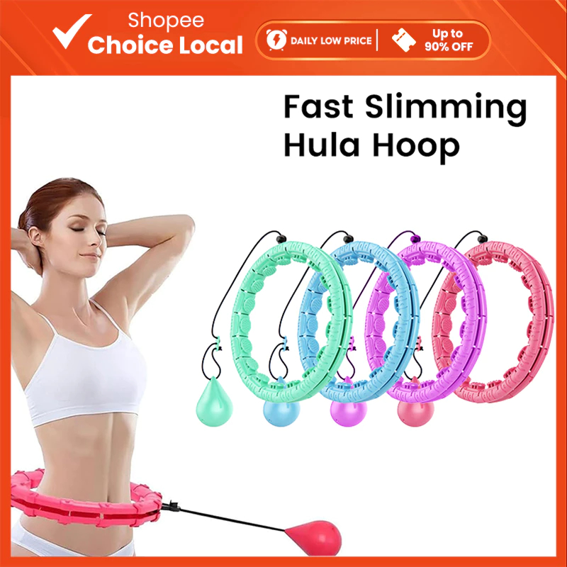 Smart Hula Hoop Fitness Weight Loss Massage Hoola Hoops Detachable 360 ...