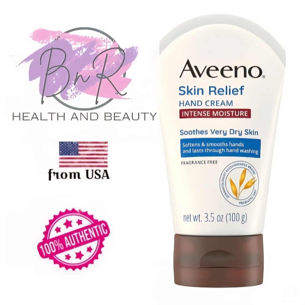 Aveeno Skin Relief Intense Moisture Hand Cream with Soothing Prebiotic ...