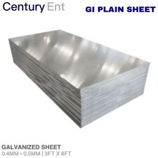 3FT X 8FT | G.I Plain Sheet | 0.4MM • 0.5MM Galvanized Ir0n | Yero ...