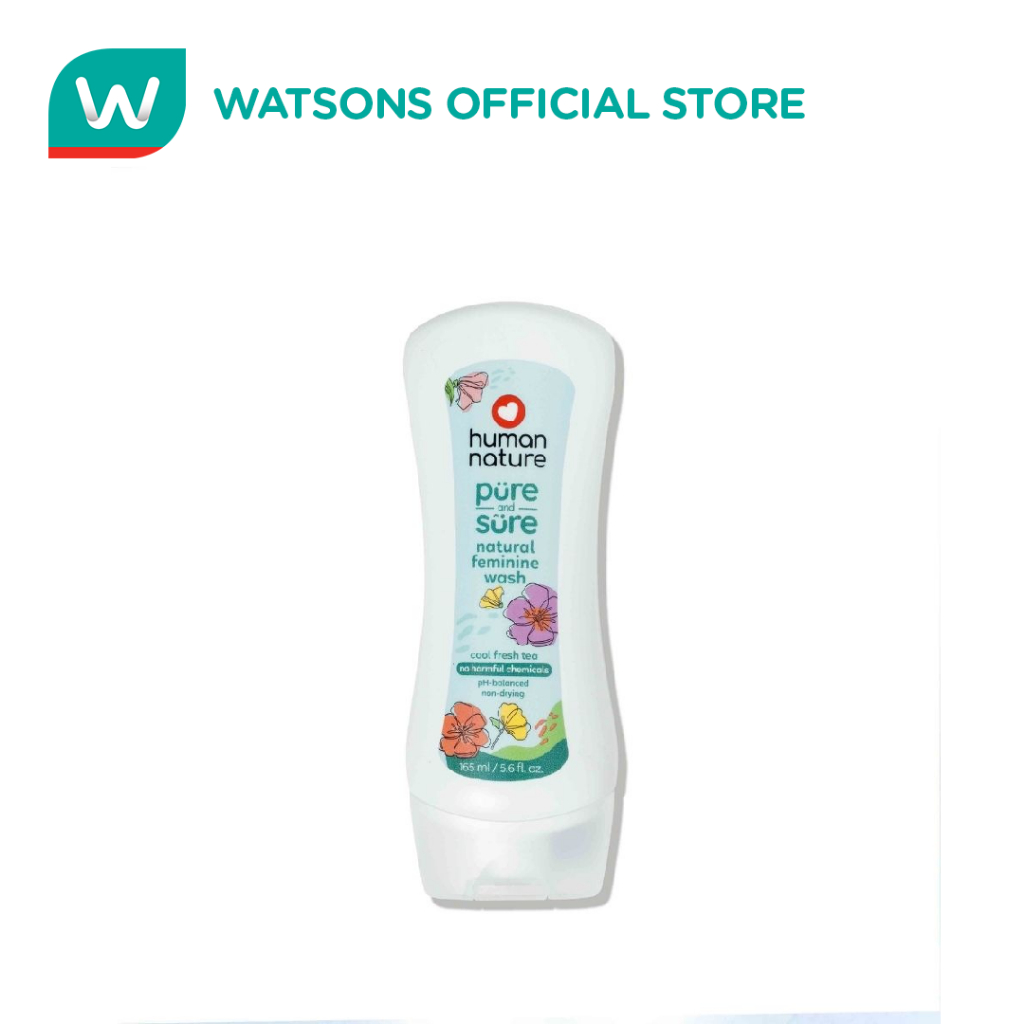 HUMAN NATURE Pure and Sure Feminine Wash Cool Fresh Tea 165ml | Shopee Philippines
