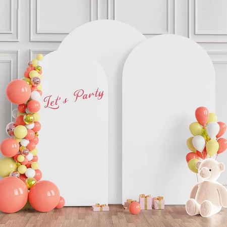 Wedding Arch Cover Round High Elasticity Arch Backdrop Cover Ceremony ...