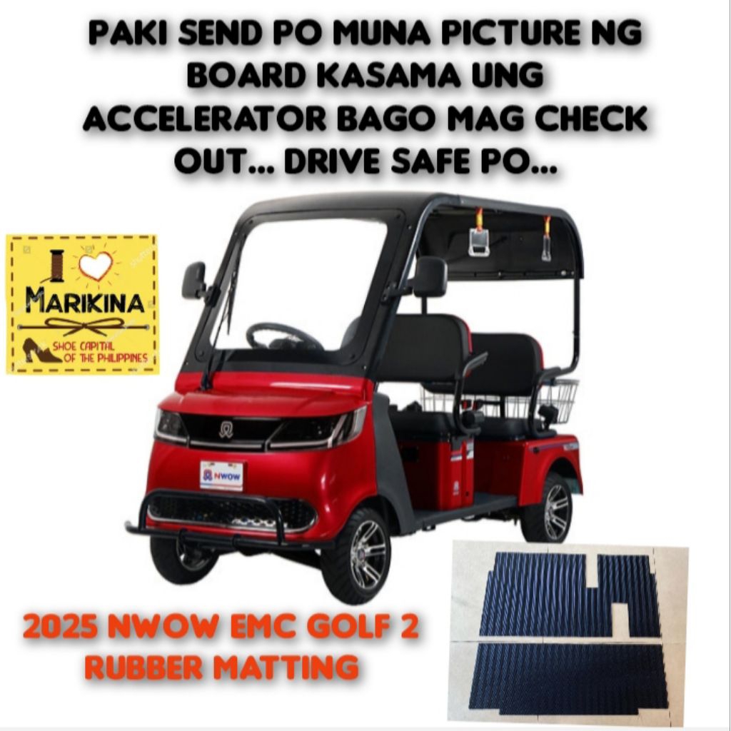2025 MODEL NWOW EMC GOLF 2 FULL RUBBER MATTING | Shopee Philippines