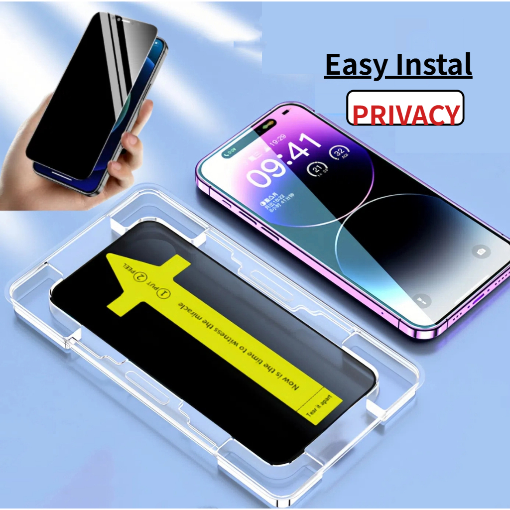 Privacy Anti-Spy Tempered Glass for VIVO Y11 Y19S Y29 Y02S Y03 Y18 Y04 ...