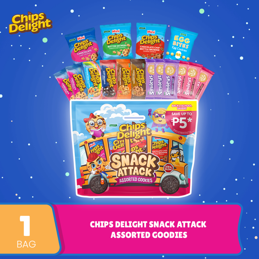 Chips Delight Back to School Snack Attack Pack 463g | Shopee Philippines