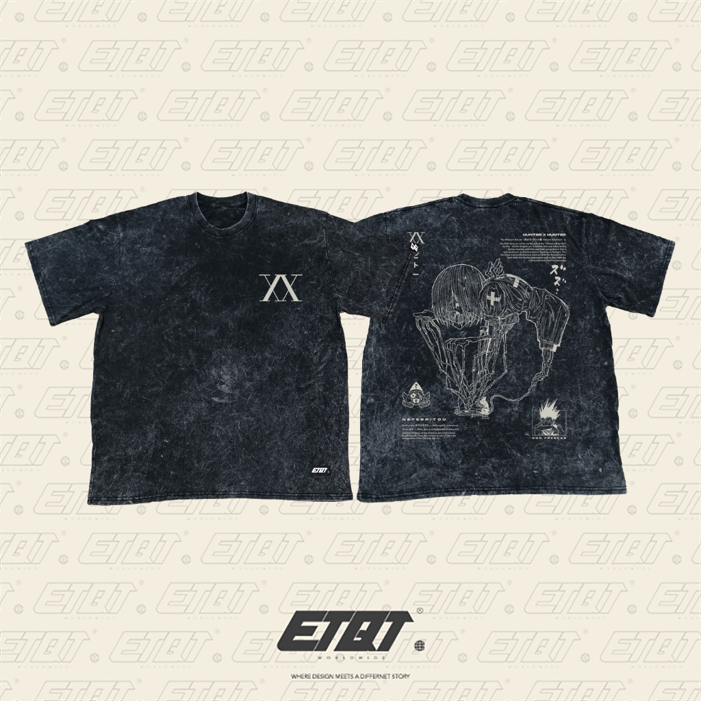 GooFee - ETQT Worldwide - Acid Washed Shirt - Oversized - Hunter x ...