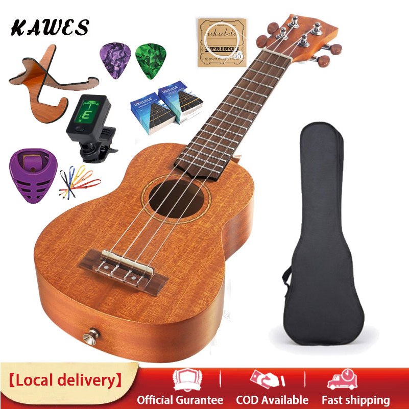 KAWES Ukulele Okoume Wood for Adult Beginner with Kids Ukele Bundle ...