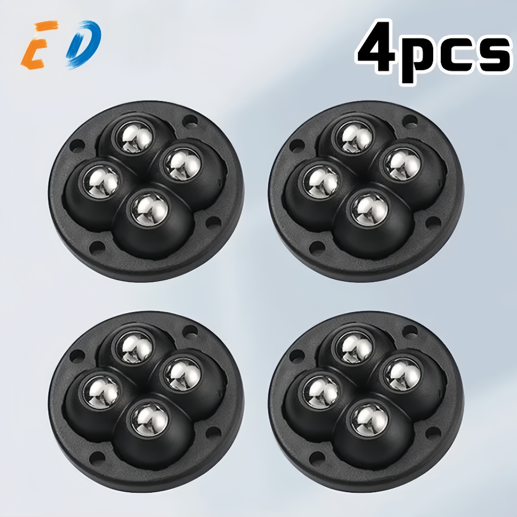 4Pcs Self Adhesive Mute Ball Universal Wheel Furniture Casters Wheels ...
