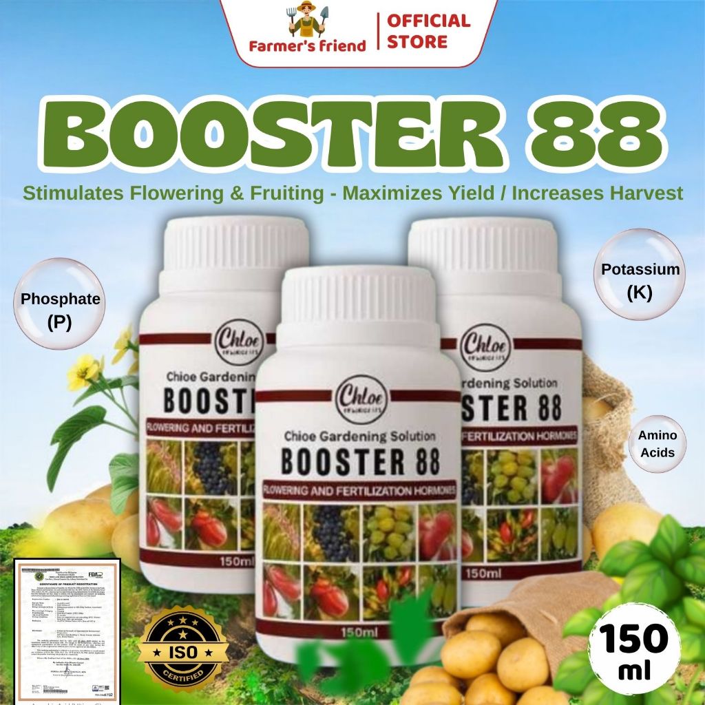 Booster 88 (150ml) - [Booster 76 Plus] - Organic Plant Fertilizer to ...