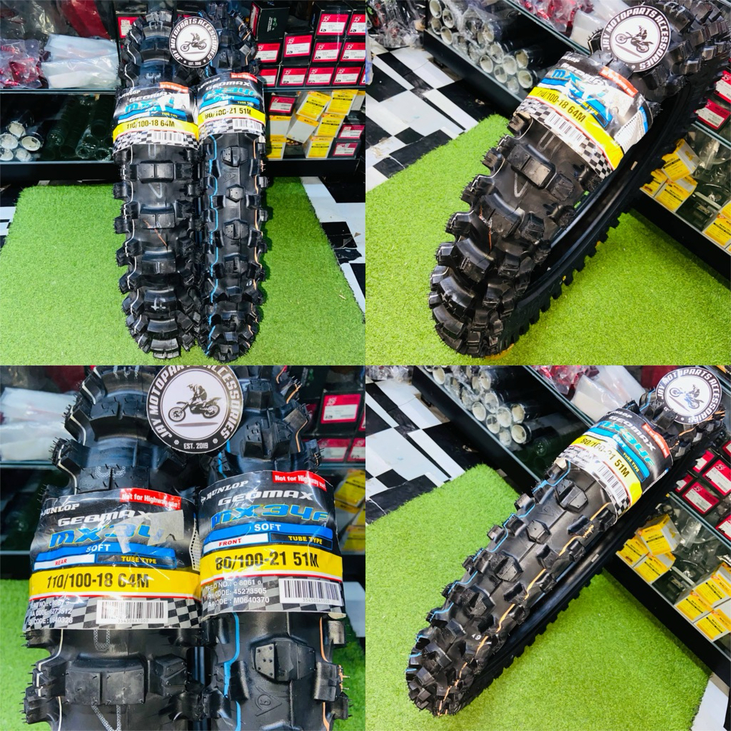 Dunlop Geomax MX34 110/100 x 18 & 80/100 x 21 / MX34 Soft / COD ...