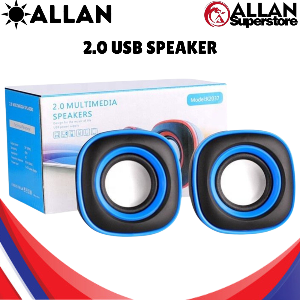 Allan Superstore USB Speaker 2.0 Stereo Desktop Laptop PC Computer ...