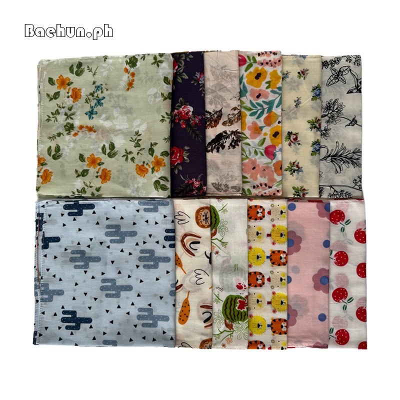 6Pcs or 12Pcs Cotton handkerchief for Men and Women Printed Panyo Scarf ...