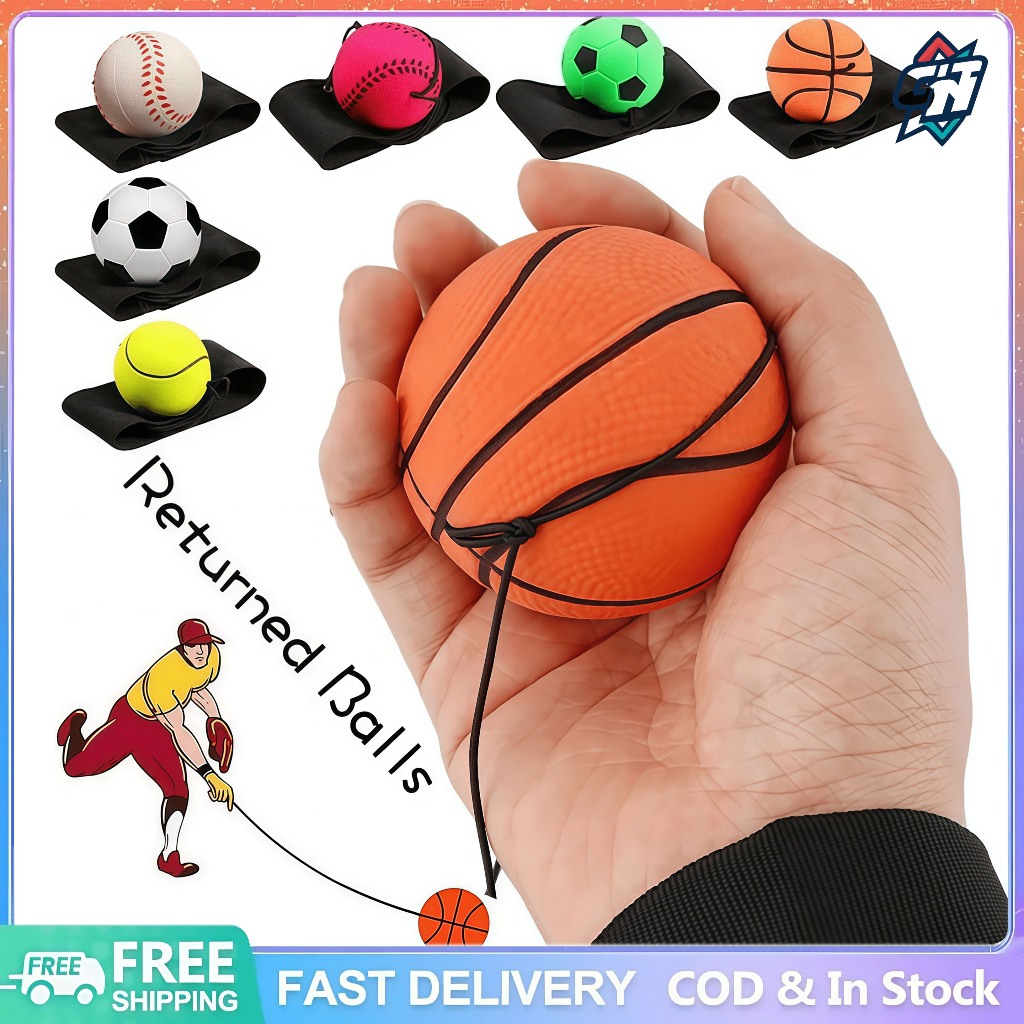Jump Ball High Bouncing Ball Hand Ball Game Exercise Wrist Return Rubber Ball Fun Leisure Kids ...