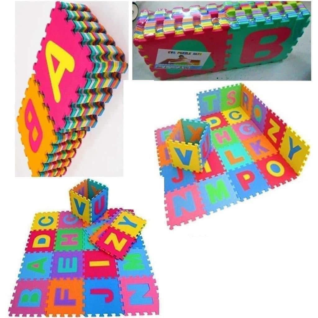 26pcs Foam Mat Alphabet Letters And Numbers Puzzle Play Flooring Mat ...