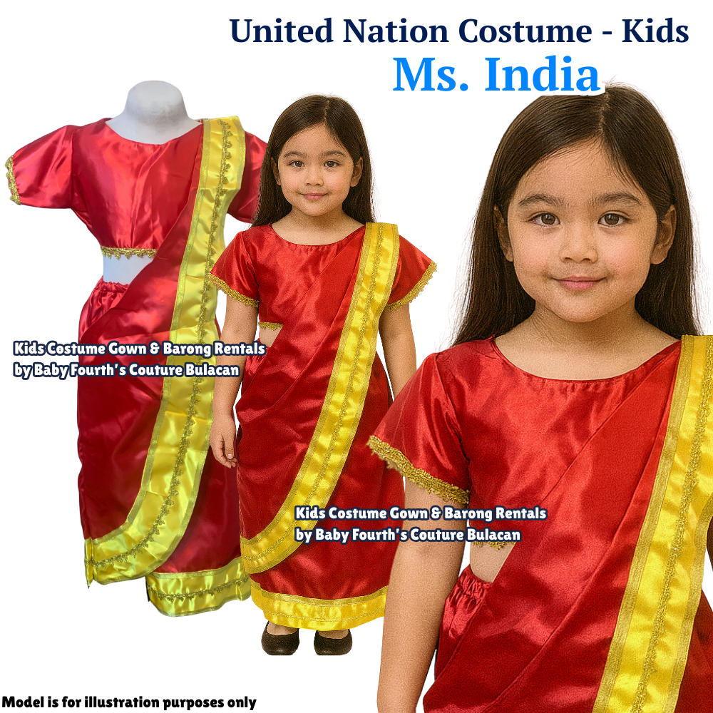 United Nation Ms. India Dress Terno Costume For Kids Girl National ...