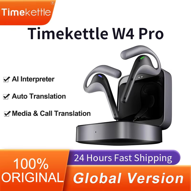 Timekettle W4 Pro AI Interpreter Translation Earbuds Bidirection Simultaneous Smart Translator ...