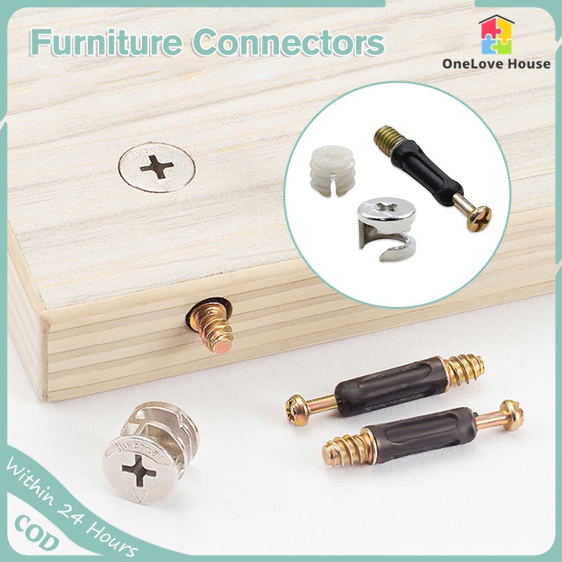 10 Sets 3-in-1 Furniture Connector Kit – Cam Lock Nuts & Screws for ...