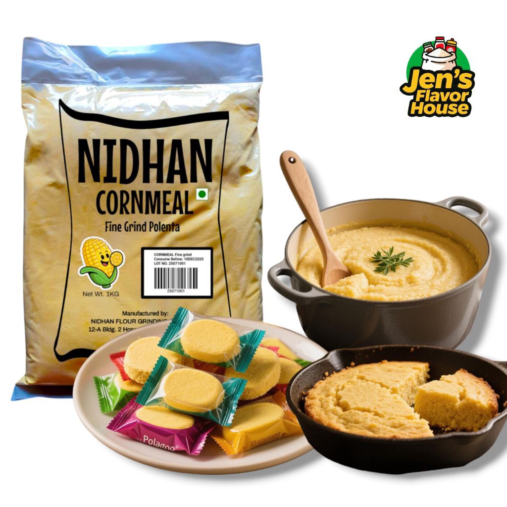 Corn Meal Fine Grind 1kg Polenta | 100% Yellow Corn | Gluten-Free | For ...