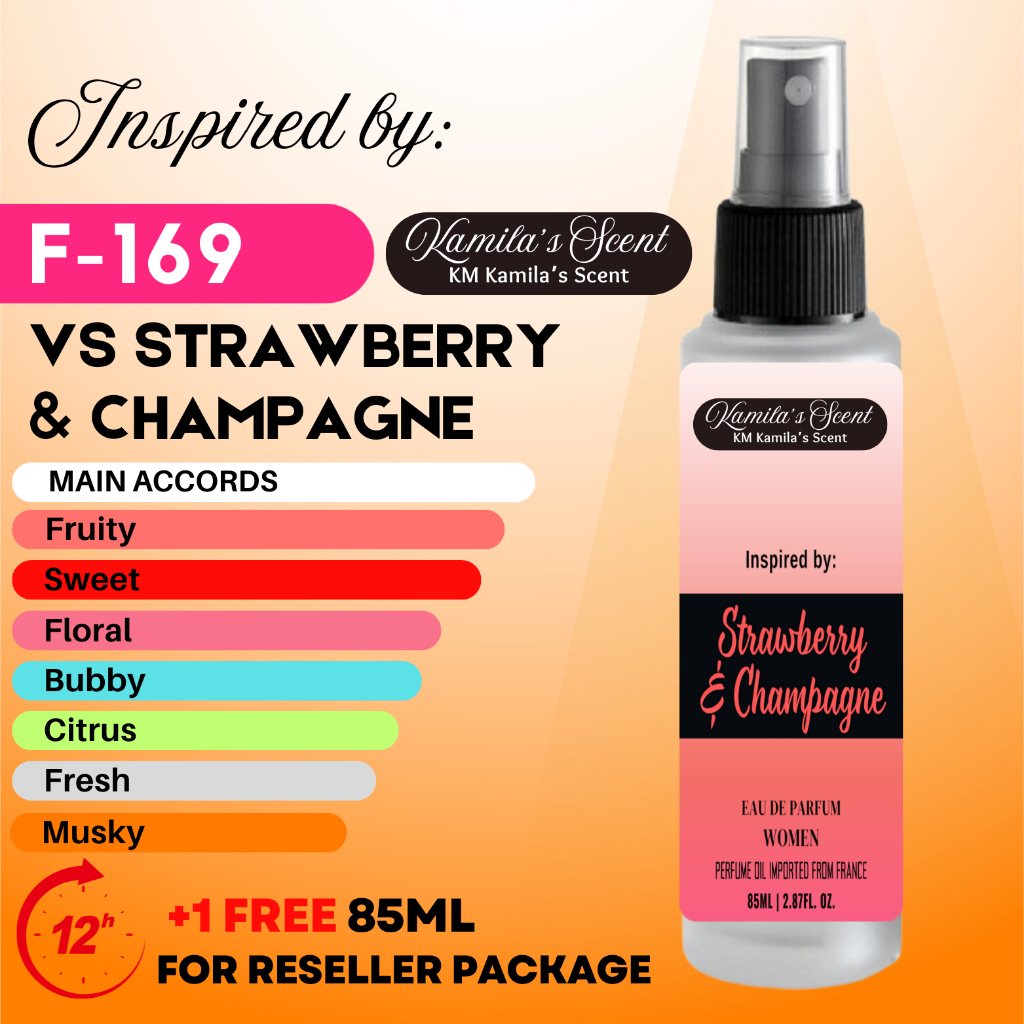 VS_STRAWBERRY & CHAMPAGNE Perfume Inspired Scent OIL BASE Long Lasting ...