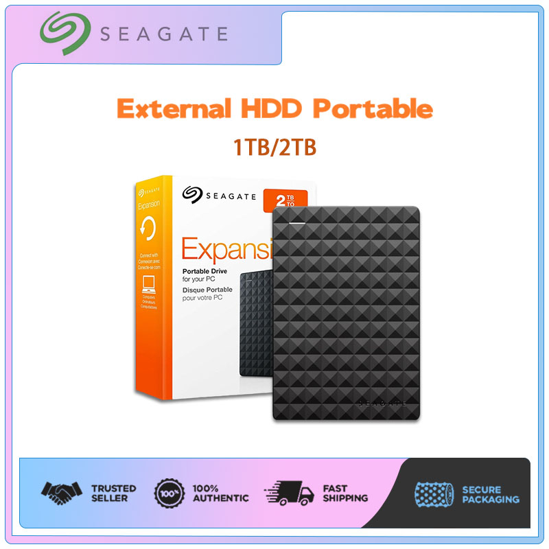 Seagate Expansion 1TB 2TB External Hard Drive For Mac and Windows ...
