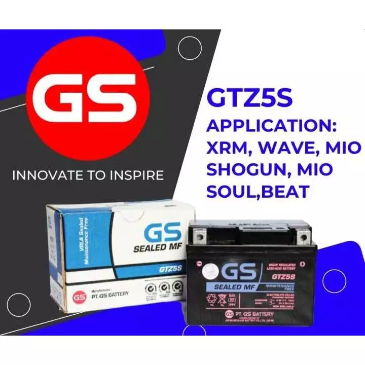 Genuine GS Battery GTZ5S XRM / Wave / Mio i 125 / Shogun / Fury / Smash ...