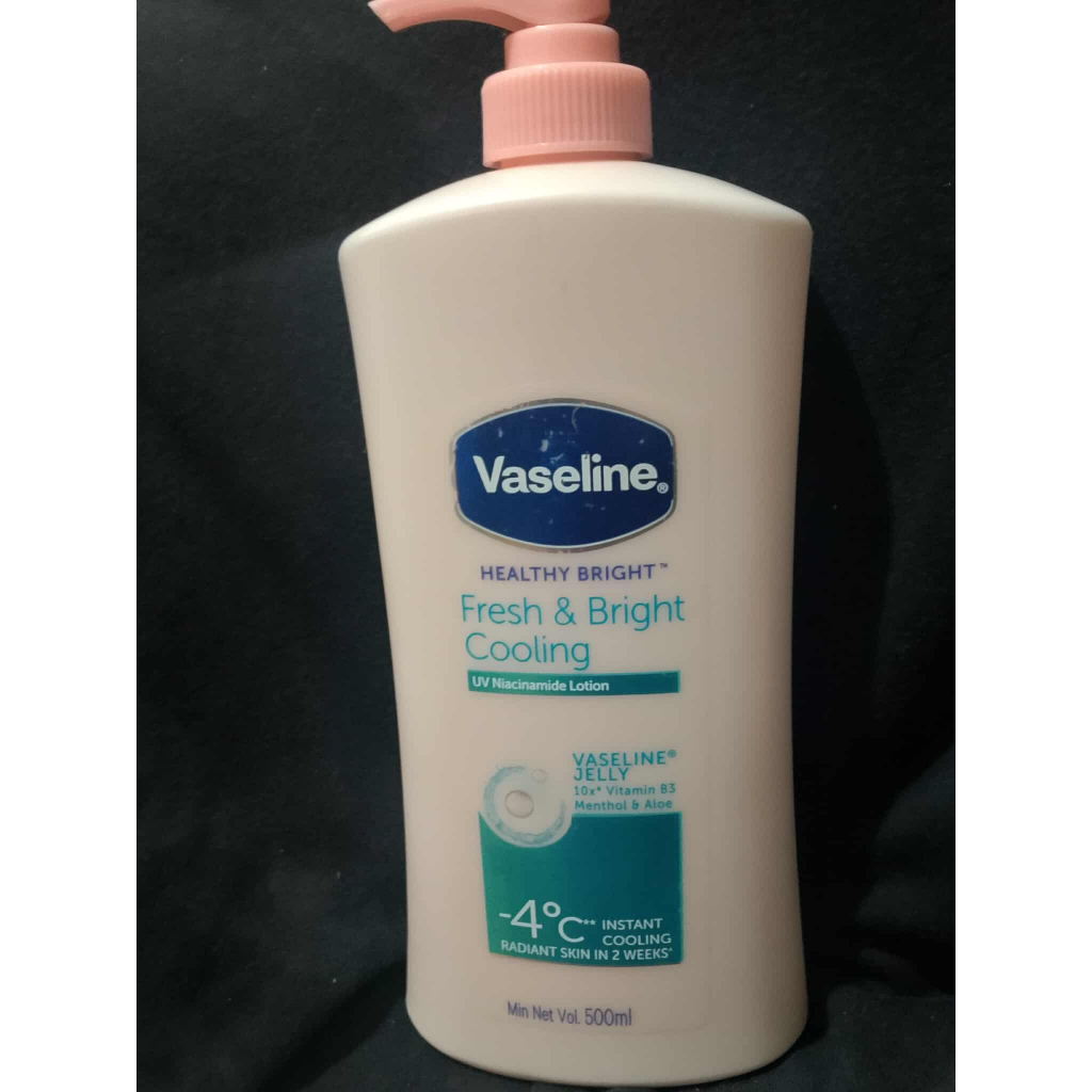 Vaseline Healthy Bright Lotion Fresh & Bright Cooling Lotion 500ml ...