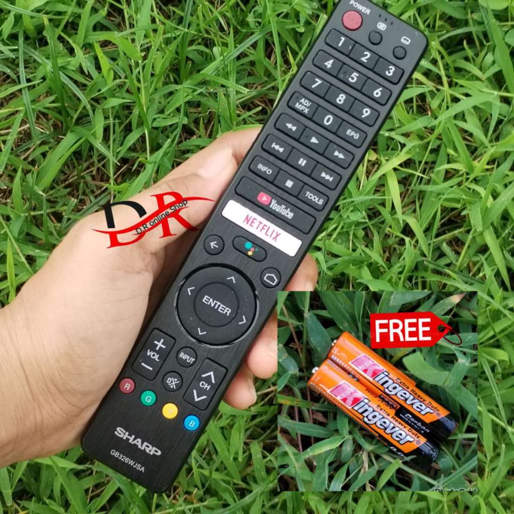 SHARP LED ANDROID SMART TV REMOTE CONTROL REPLACEMENT GB326WJSA AQUOS ...