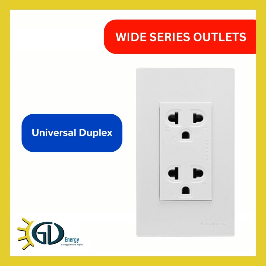 Pana Wide Series Duplex Outlets and Aircon Tandem Outlet w/ground ...