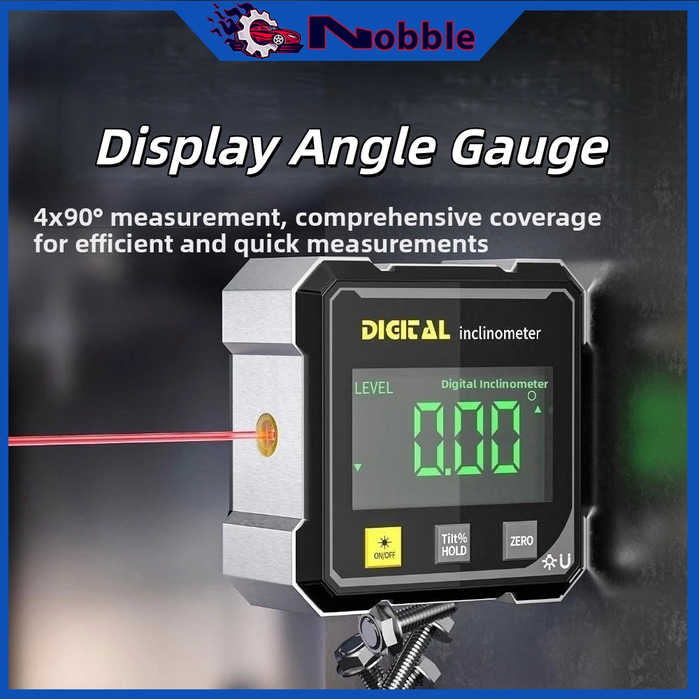 Display Angle Gauge, Four Sided Digital Display Level Protractor ...