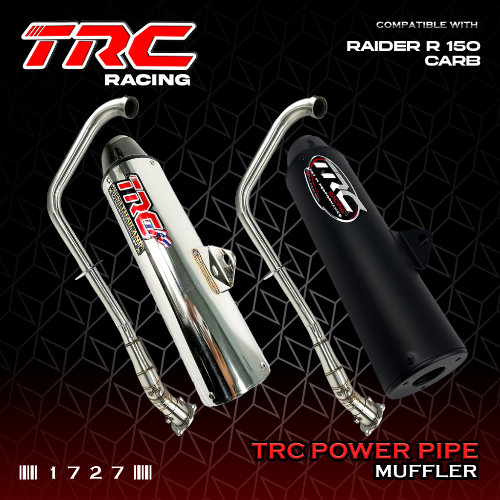 TRC Racing Raider 150 Carb Power Pipe Muffler Exhaust with Removable ...