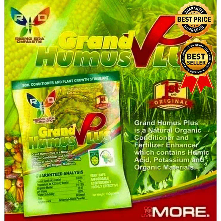 Grand Humus Plus - Organic NPK and Foliar Fertilizer for Plants ...