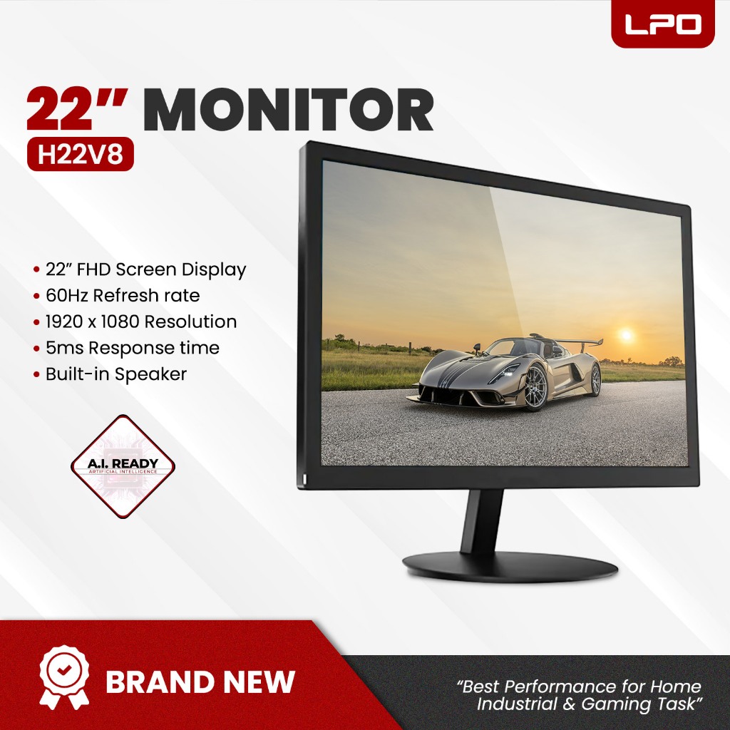 LPO NVision H22V8 22" FHD 75Hz 5ms Built-in Speaker | Shopee Philippines