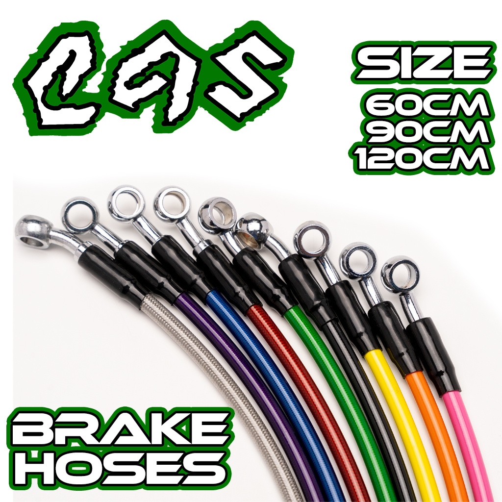 CQS Performance Colored Brake Hose – Universal Fit (60cm/90cm/120cm ...