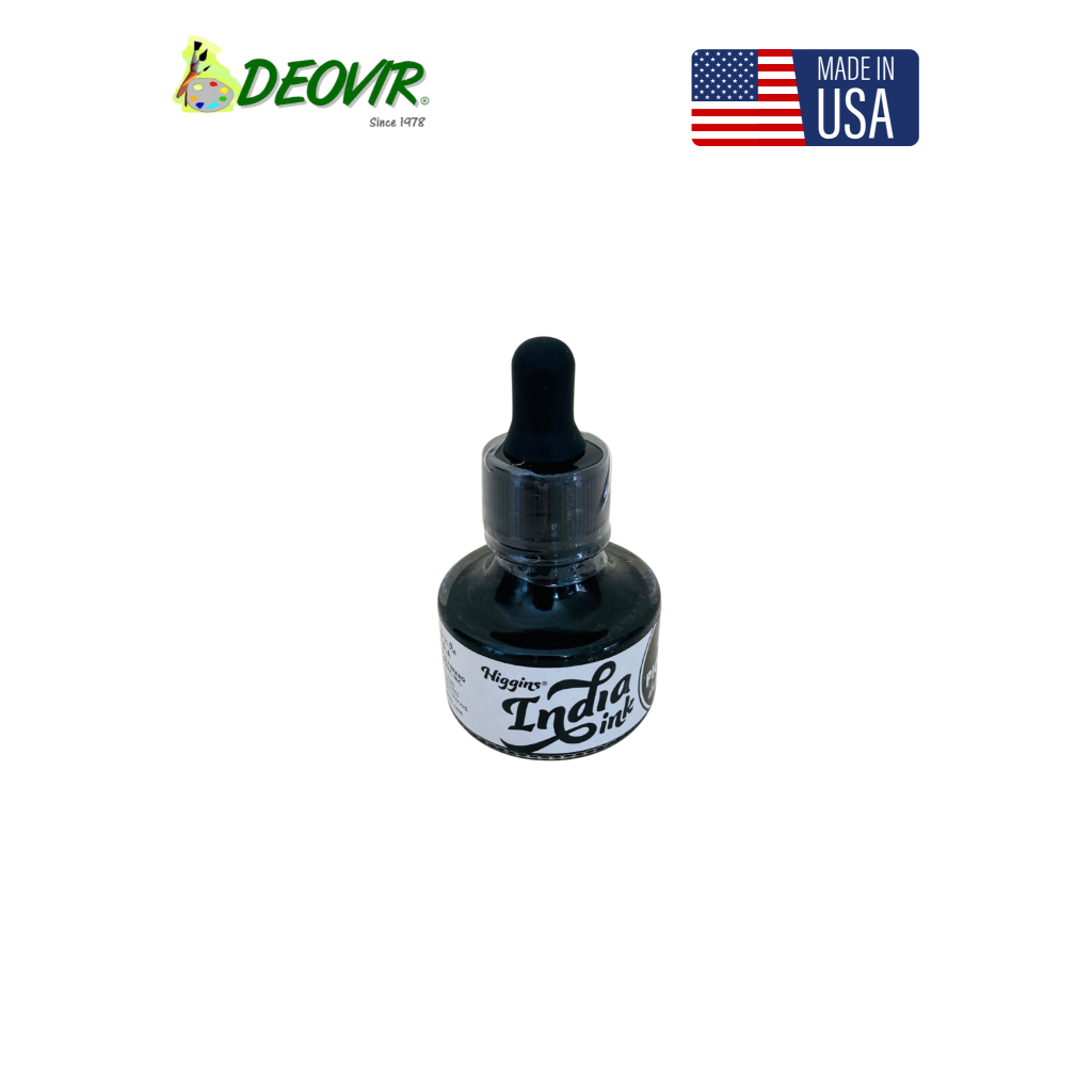 Higgins Black India Ink – 1 oz | Waterproof Drawing Ink | Calligraphy ...