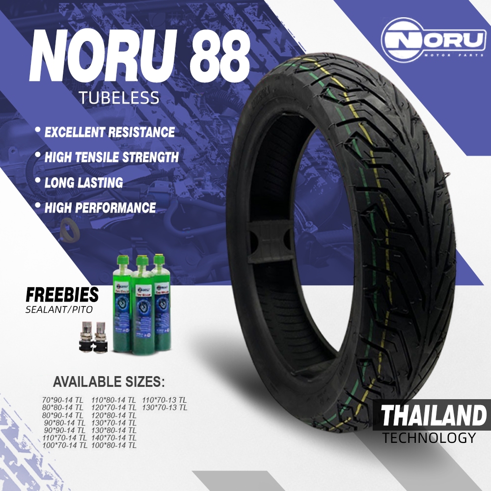 NORU TIRE 88 Motorcycle tire Tubeless tire for NMAX AEROX PCX CLICK ADV ...