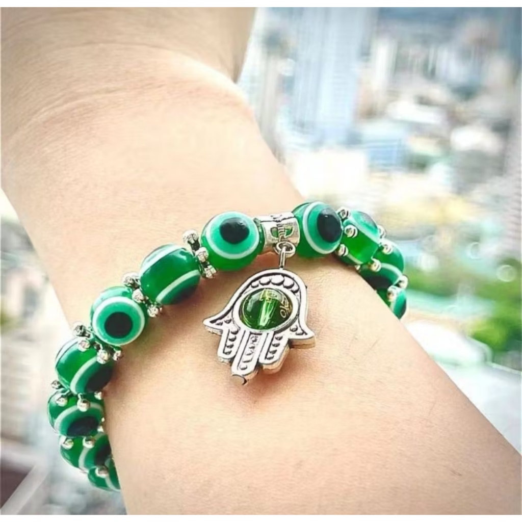 Hamsa fatima hand evil eye lucky charm bracelet | Shopee Philippines
