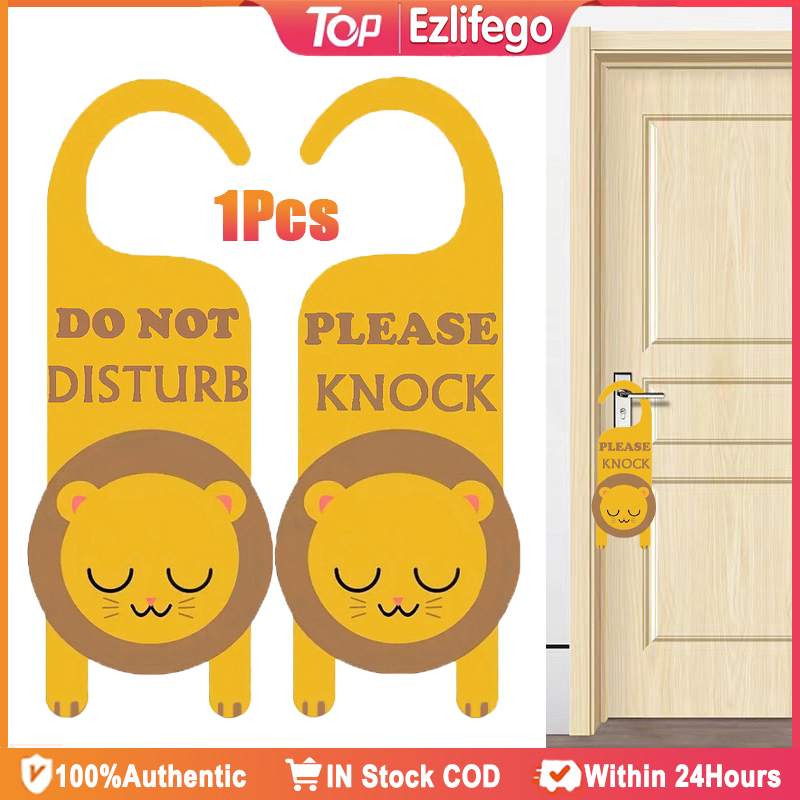 PVC Do Not Disturb Door Hanger Sign Double Sided Hanging Door ...