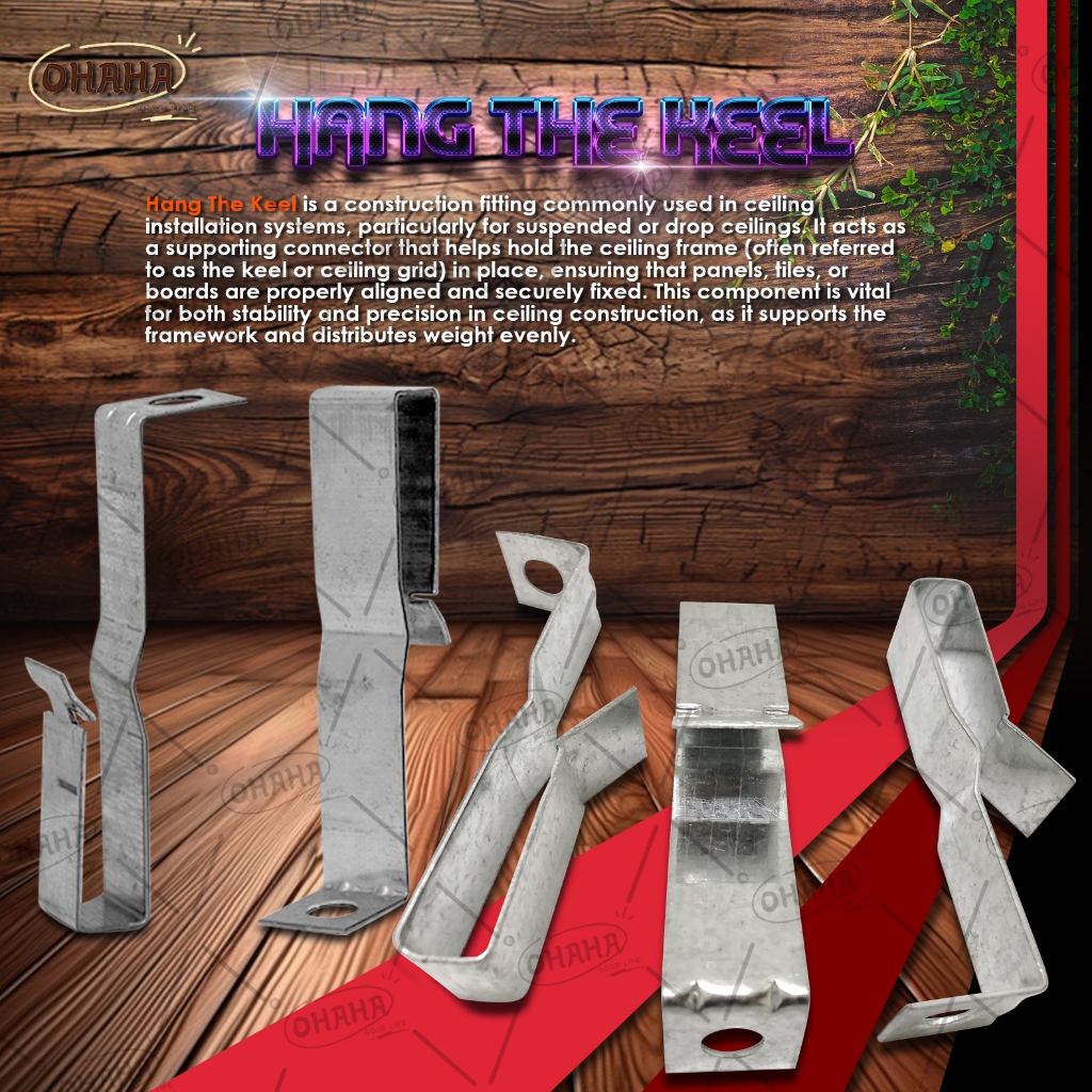 OHAHA HANGER BRACKET FOR CEILING J TYPE HANGER HOOK J CLIP (50PCS ...